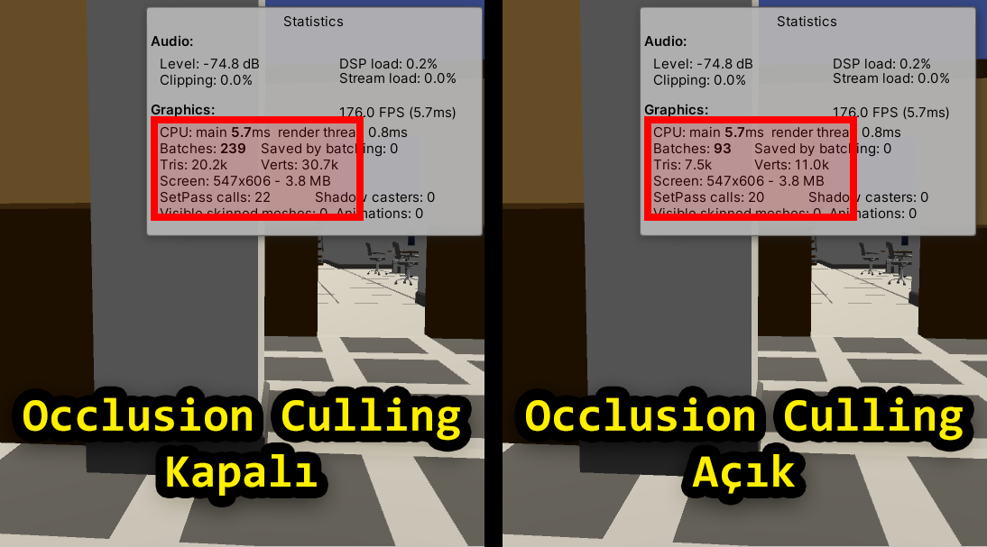 Unity Occlusion Culling Sistemi – Oyun Tasarımı Destek Sitesi